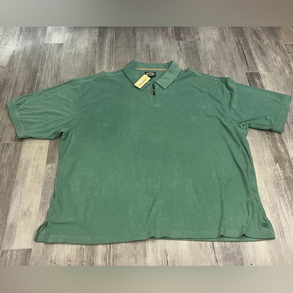 Tommy Bahama | Shirts | Vintage Tommy Bahama Terry Torial Zip Polo Xxl ...